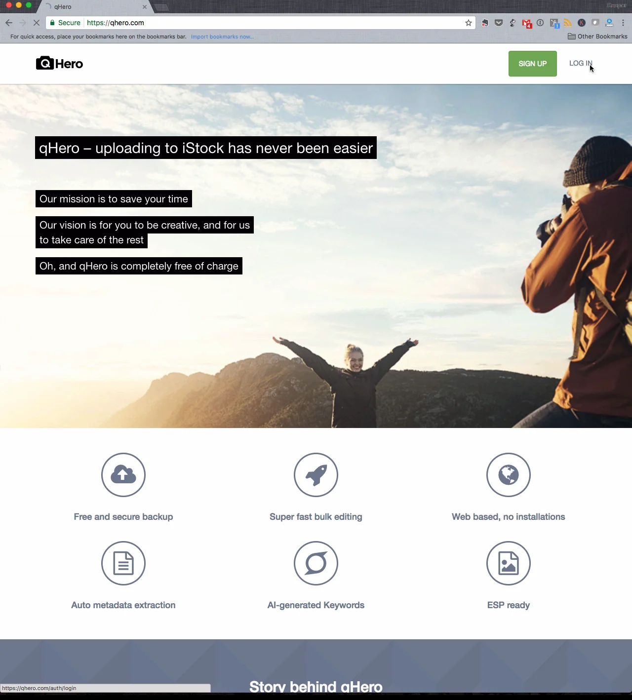 Tutorial one: Uploading Creative stills