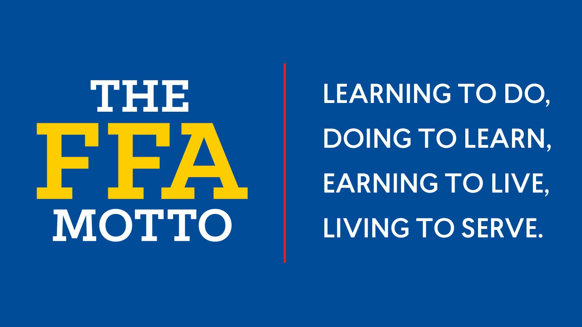 FFA Basics | Official FFA Student Handbook on Vimeo