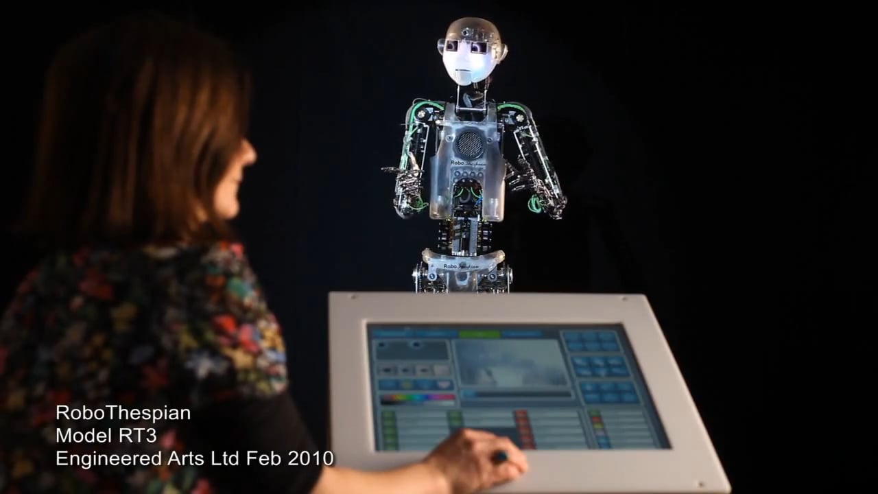 RoboThespian - RoboThespian control from a touch screen on Vimeo