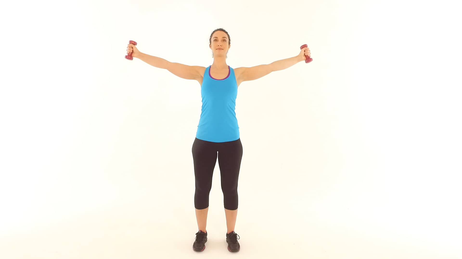 Standing Shoulder Abduction with Dumbbells on Vimeo