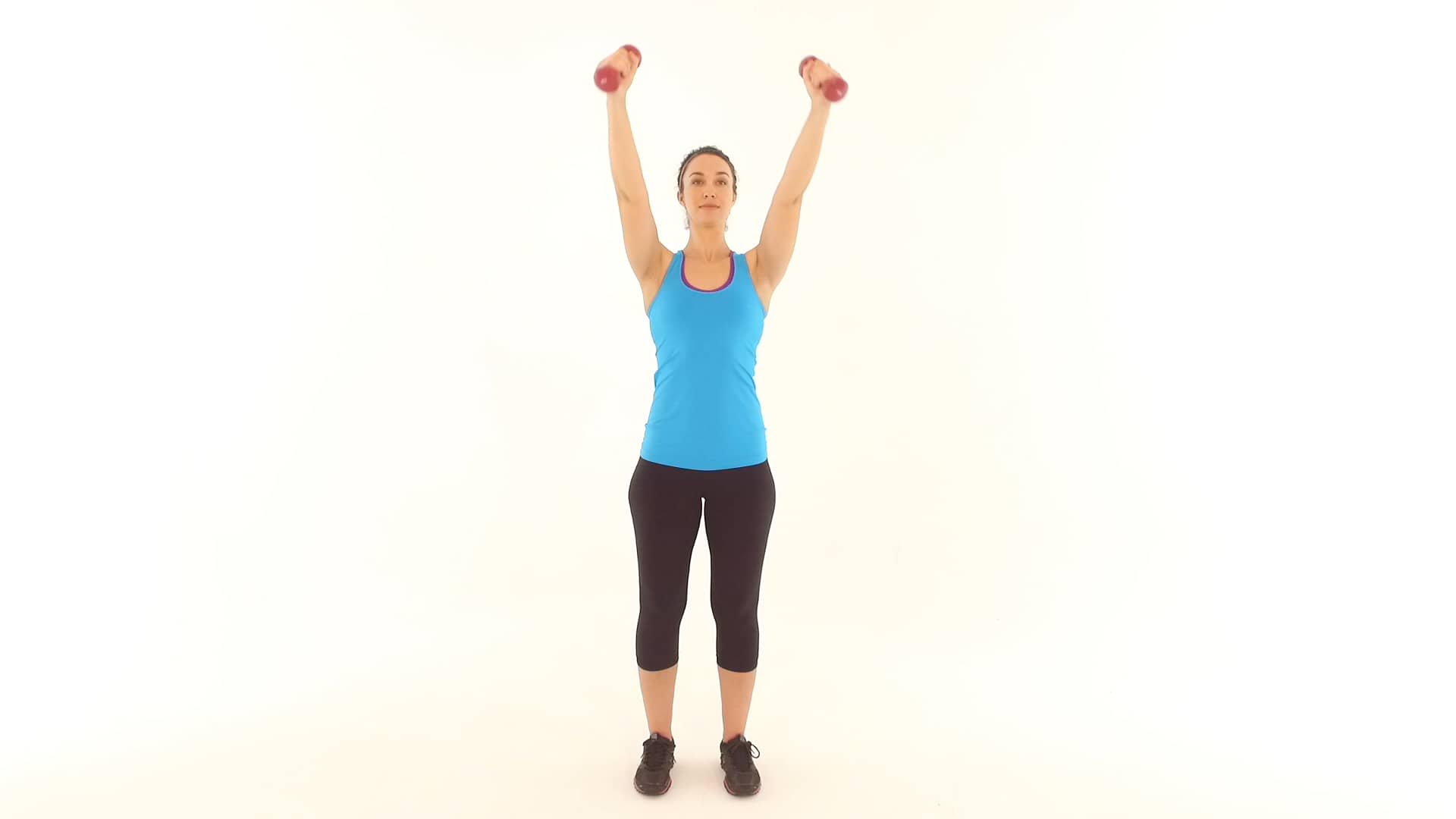 Standing Shoulder Flexion with Dumbbells on Vimeo