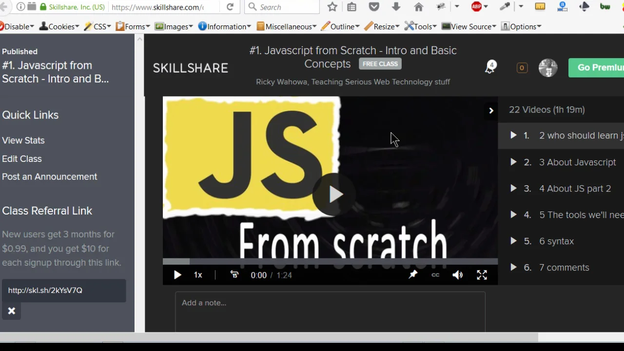 Javascript from scratch Tutorial on Vimeo