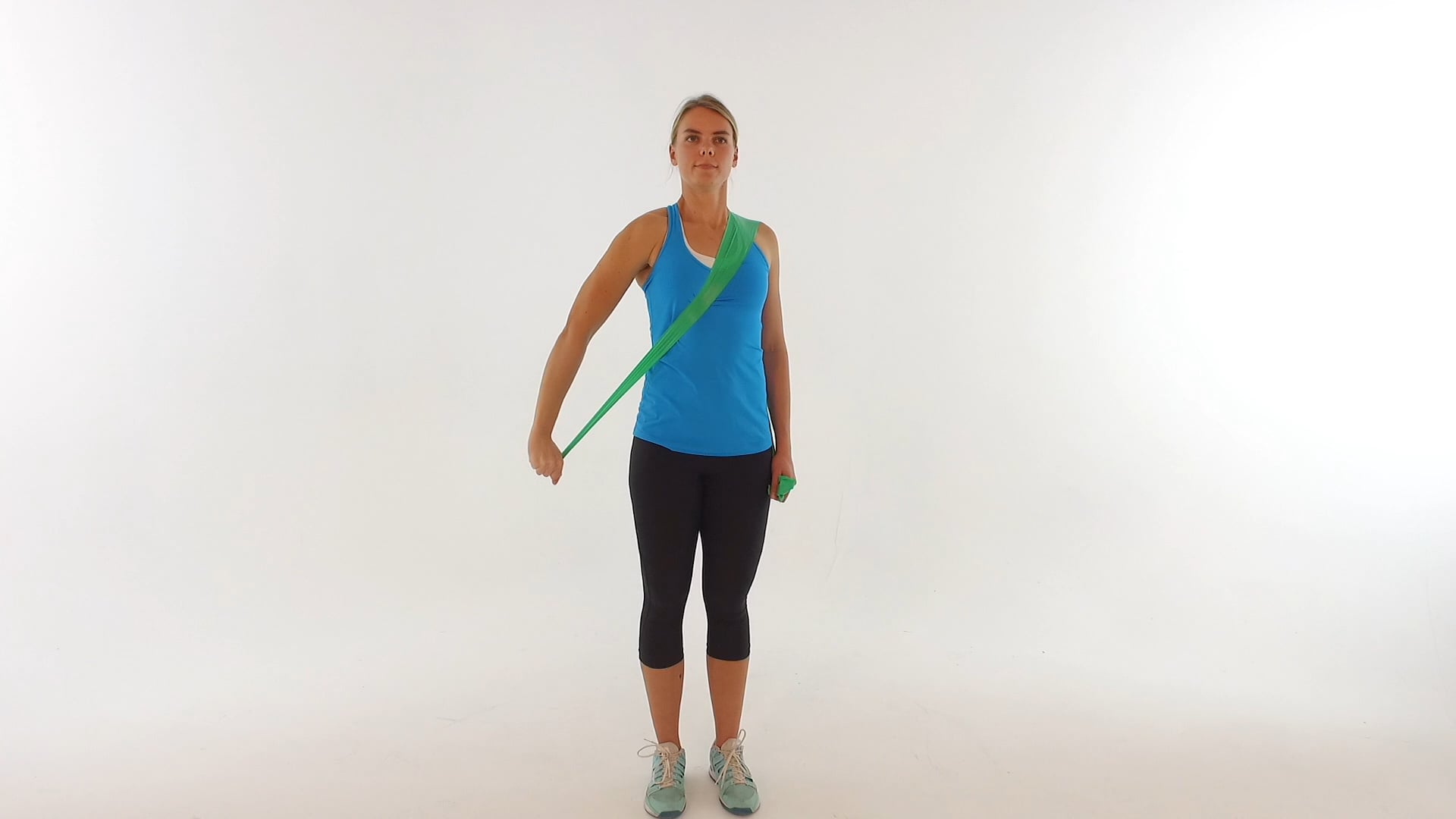 Standing Shoulder PNF D1 Extension with Resistance on Vimeo