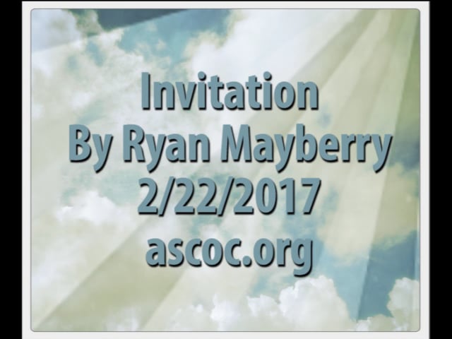 Invitation, by Ryan Mayberry on Vimeo