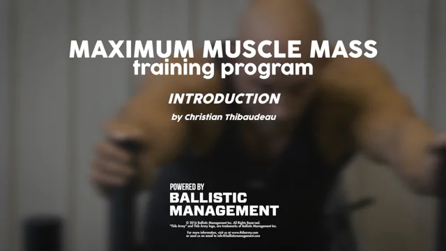 Maximum Muscle Mass