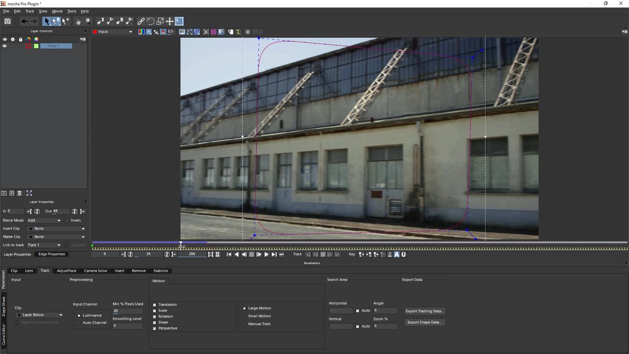 Getting Started with Mocha - 12 - Camera Solve - Pan Tilt Zoom on Vimeo