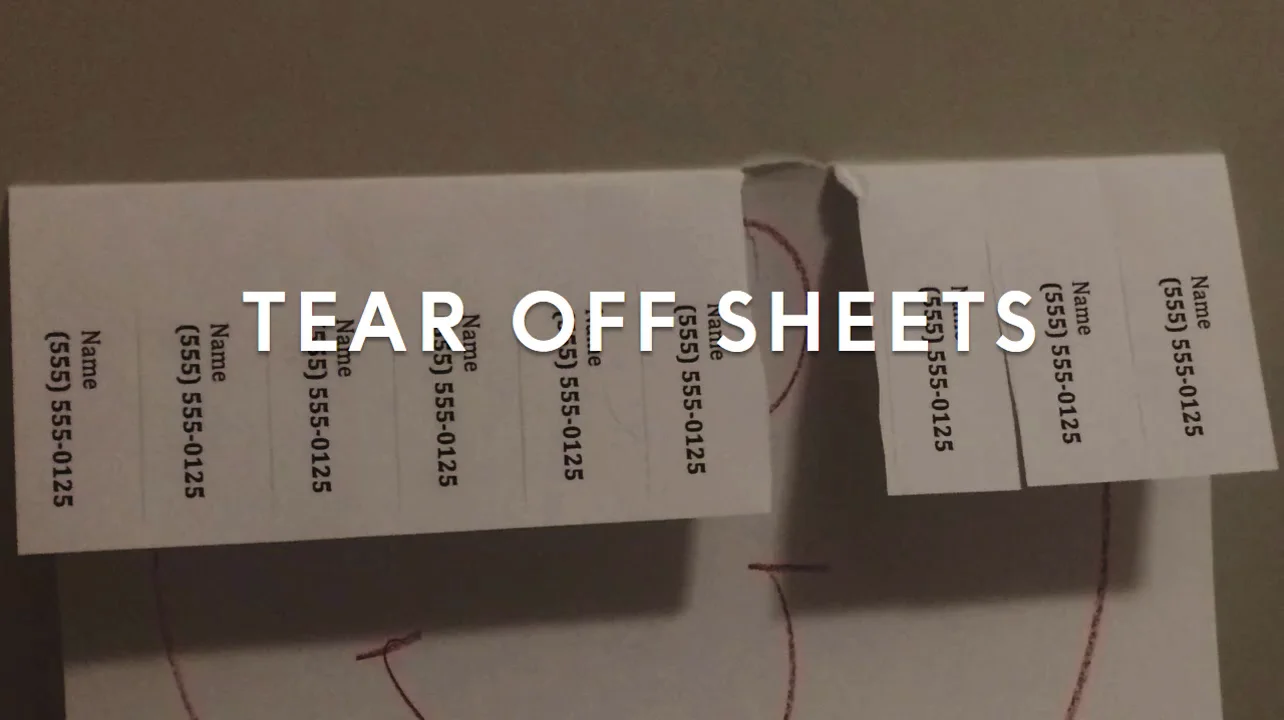 Tear Off Sheets on Vimeo