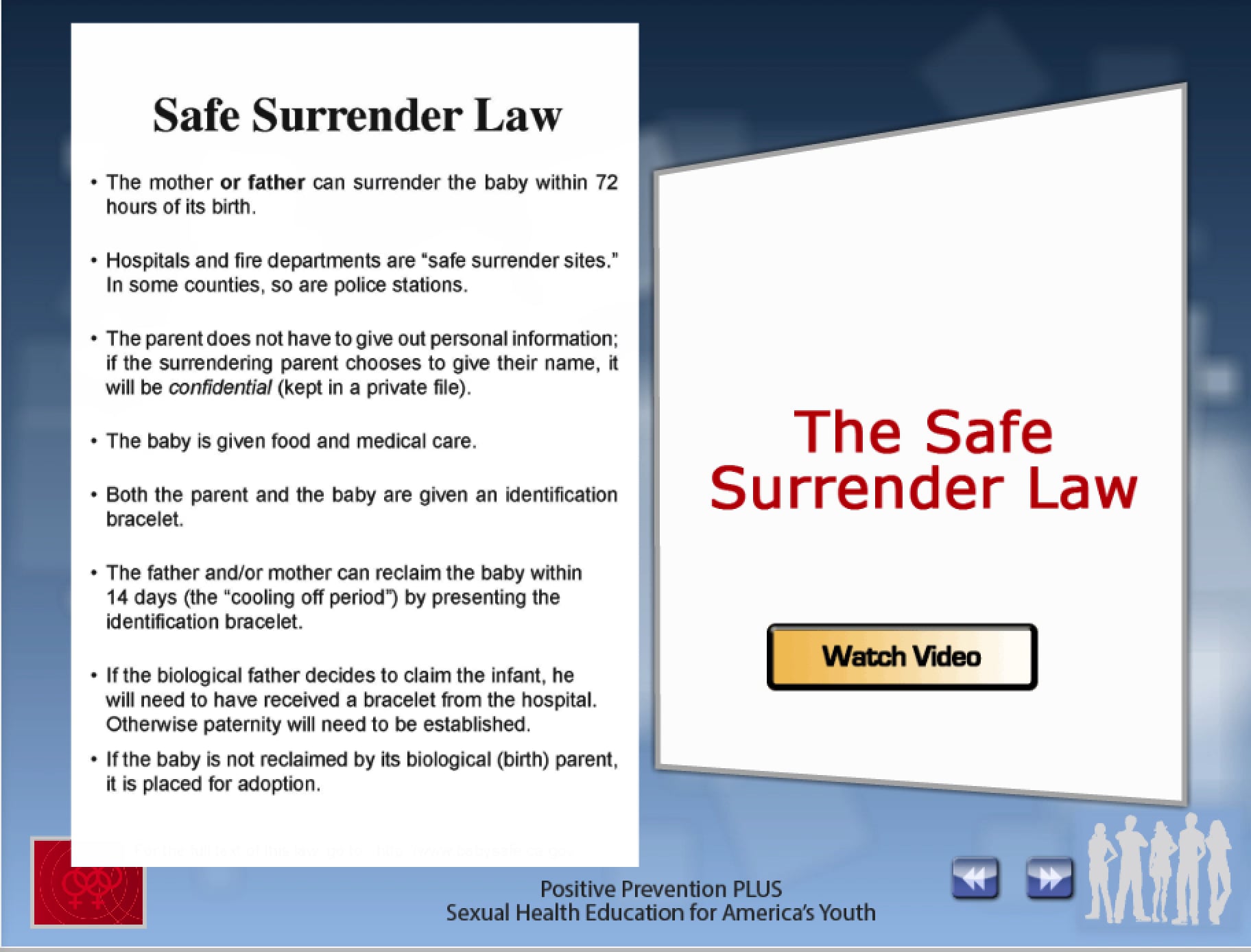 The Safe Surrender Law on Vimeo