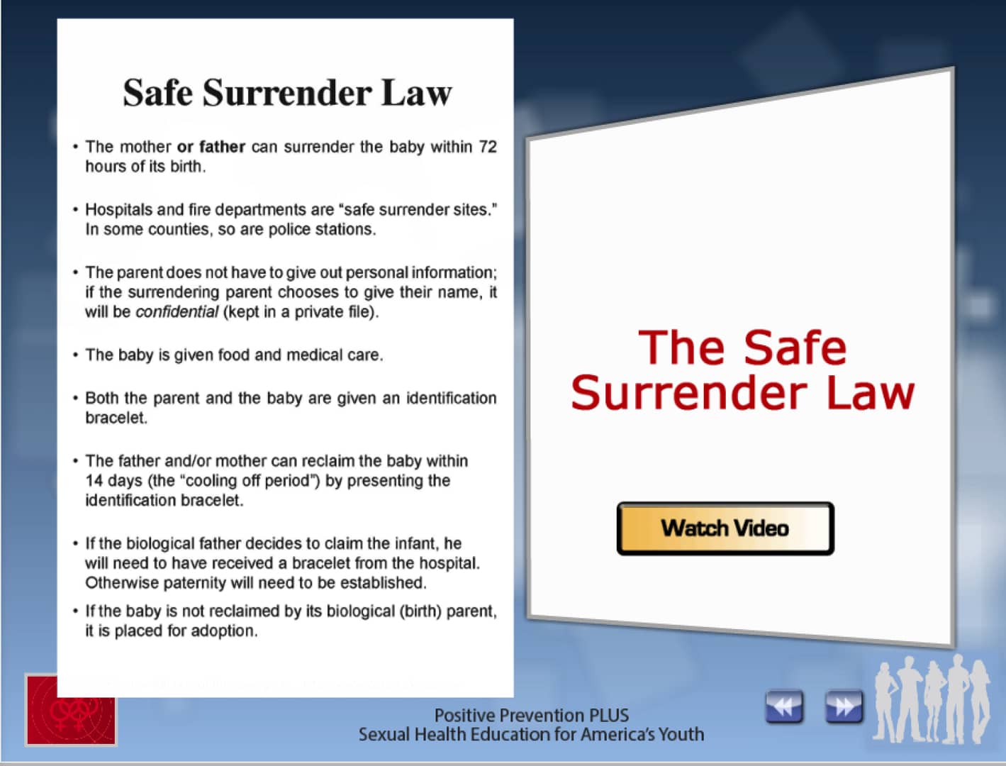 The Safe Surrender Law on Vimeo