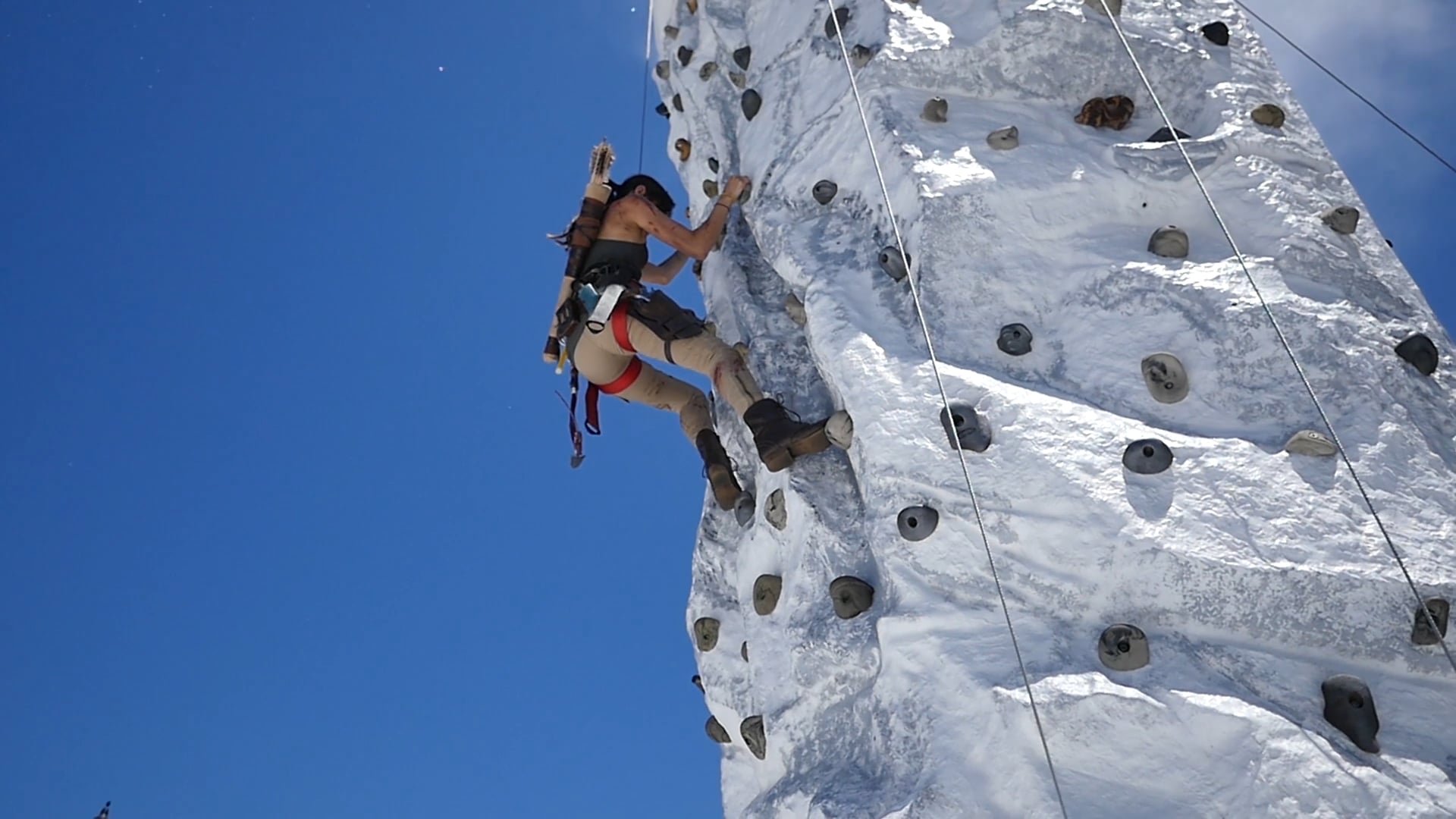 Lara Croft Rock Climbing on Vimeo