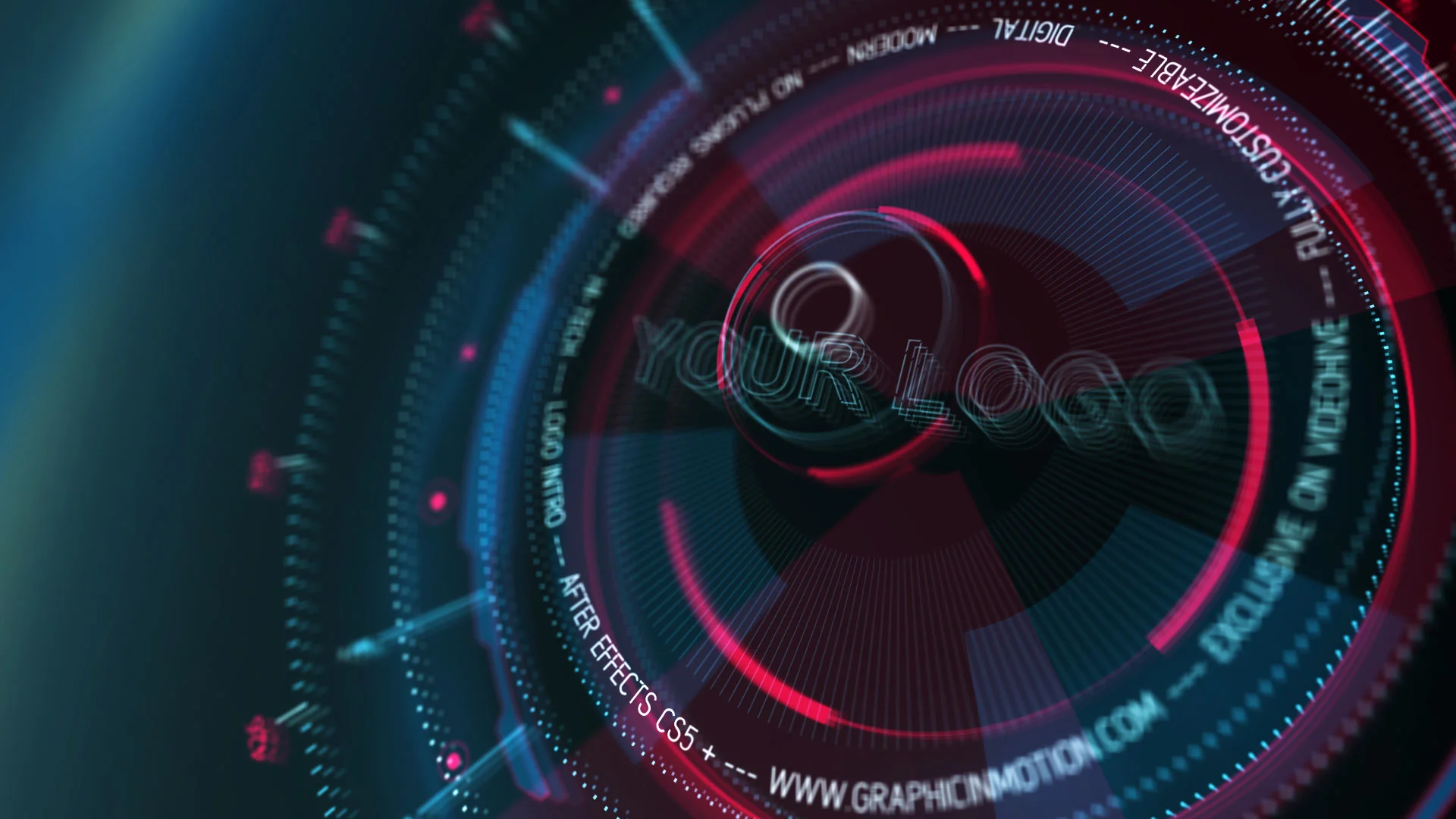 Hi Tech HUD Logo Reveal - After Effects Template on Vimeo