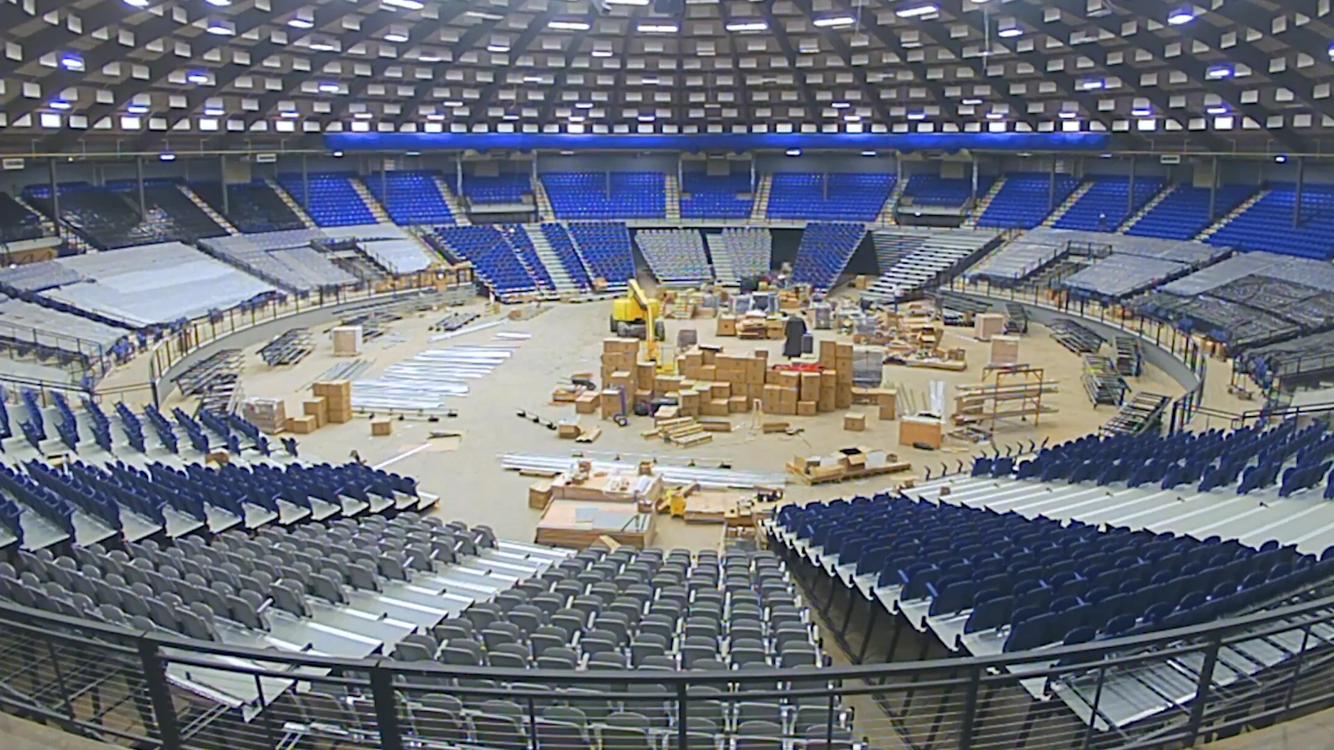 Rapides Parish Coliseum - Seat Installation Timelapse on Vimeo