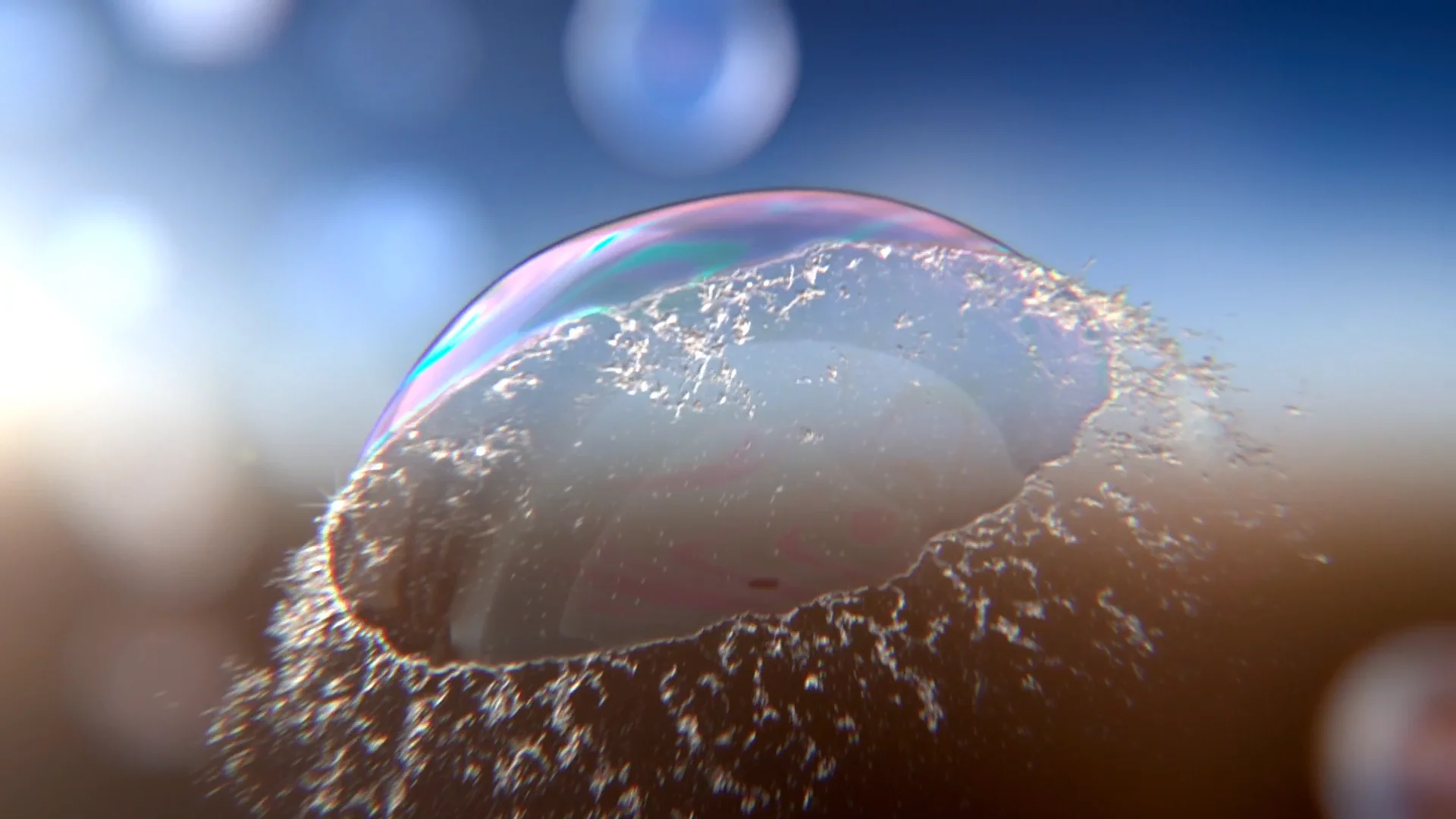 Slow Motion Bubble Burst on Vimeo