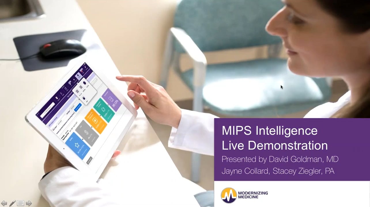 Webinar: MIPS Live Inside the EHR (Ophthalmology) on Vimeo