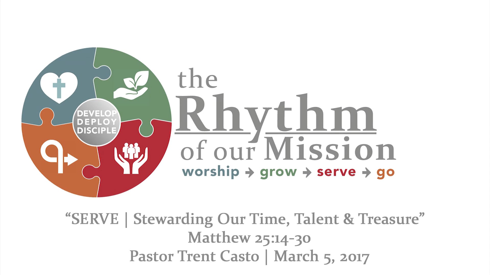 Serve - Stewarding Our Time, Talent & Treasure on Vimeo