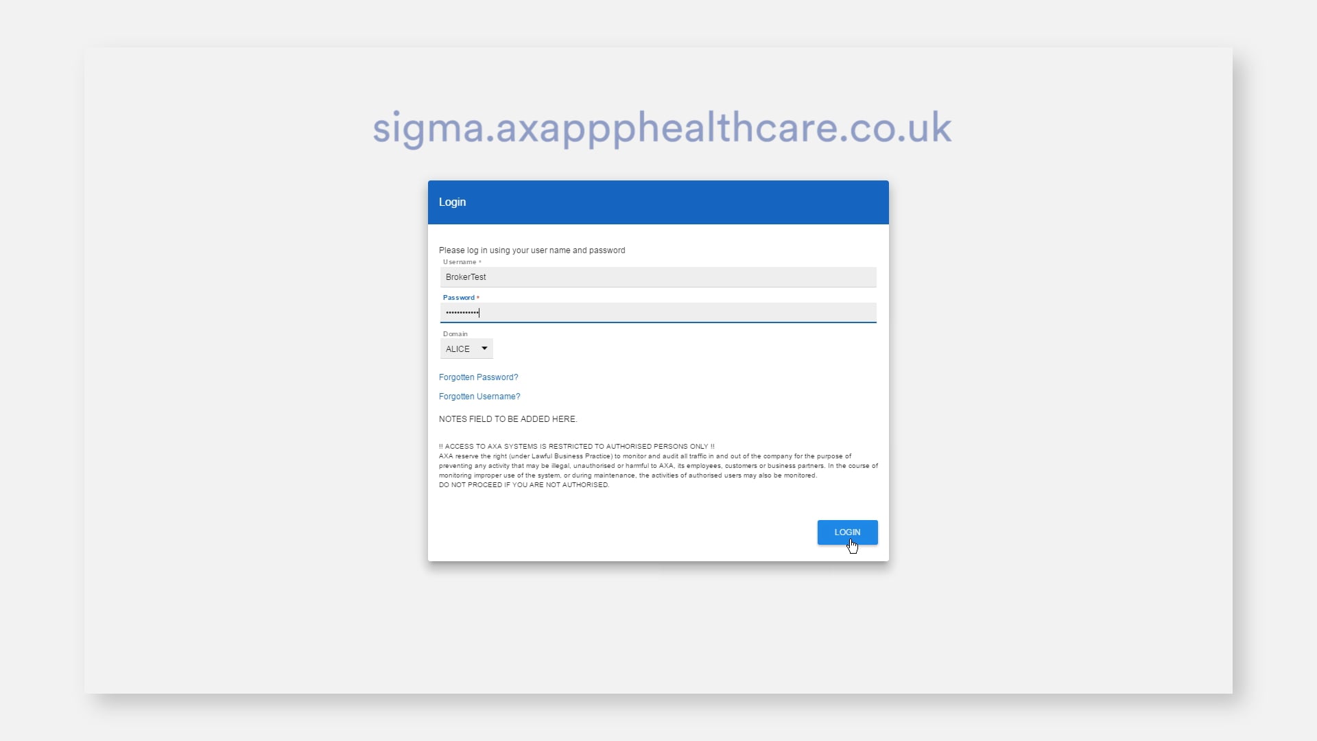 Sigma training guide – logging on on Vimeo