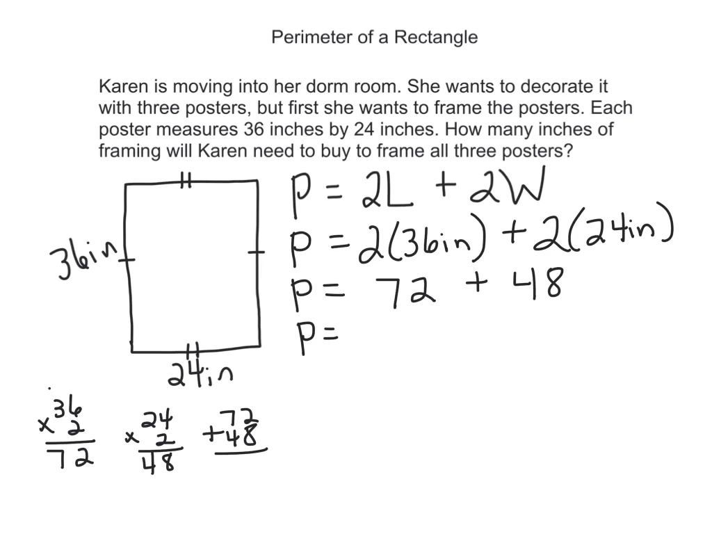 Area & Perimeter - 2C. Perimeter of a rectangle on Vimeo