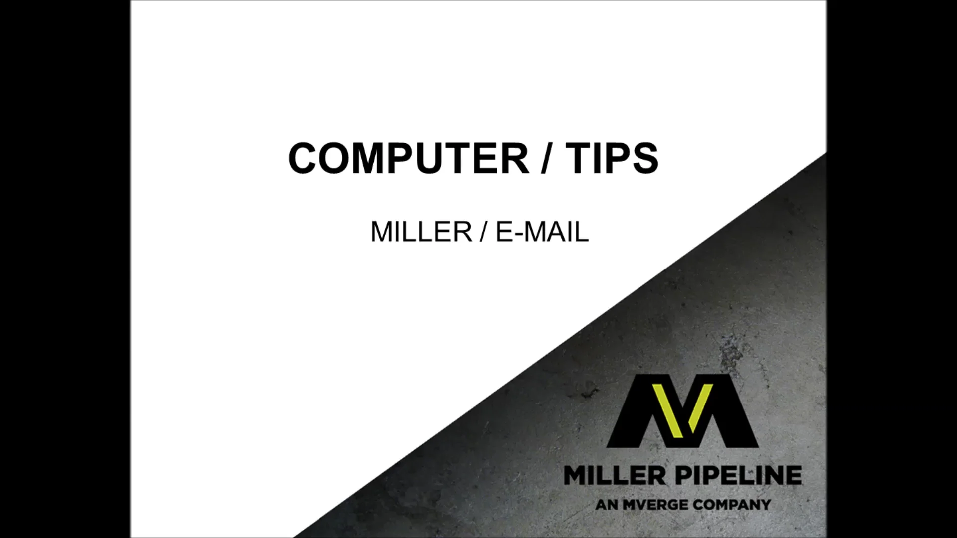 Miller Computer Tips - 3 Computer Tips Email on Vimeo