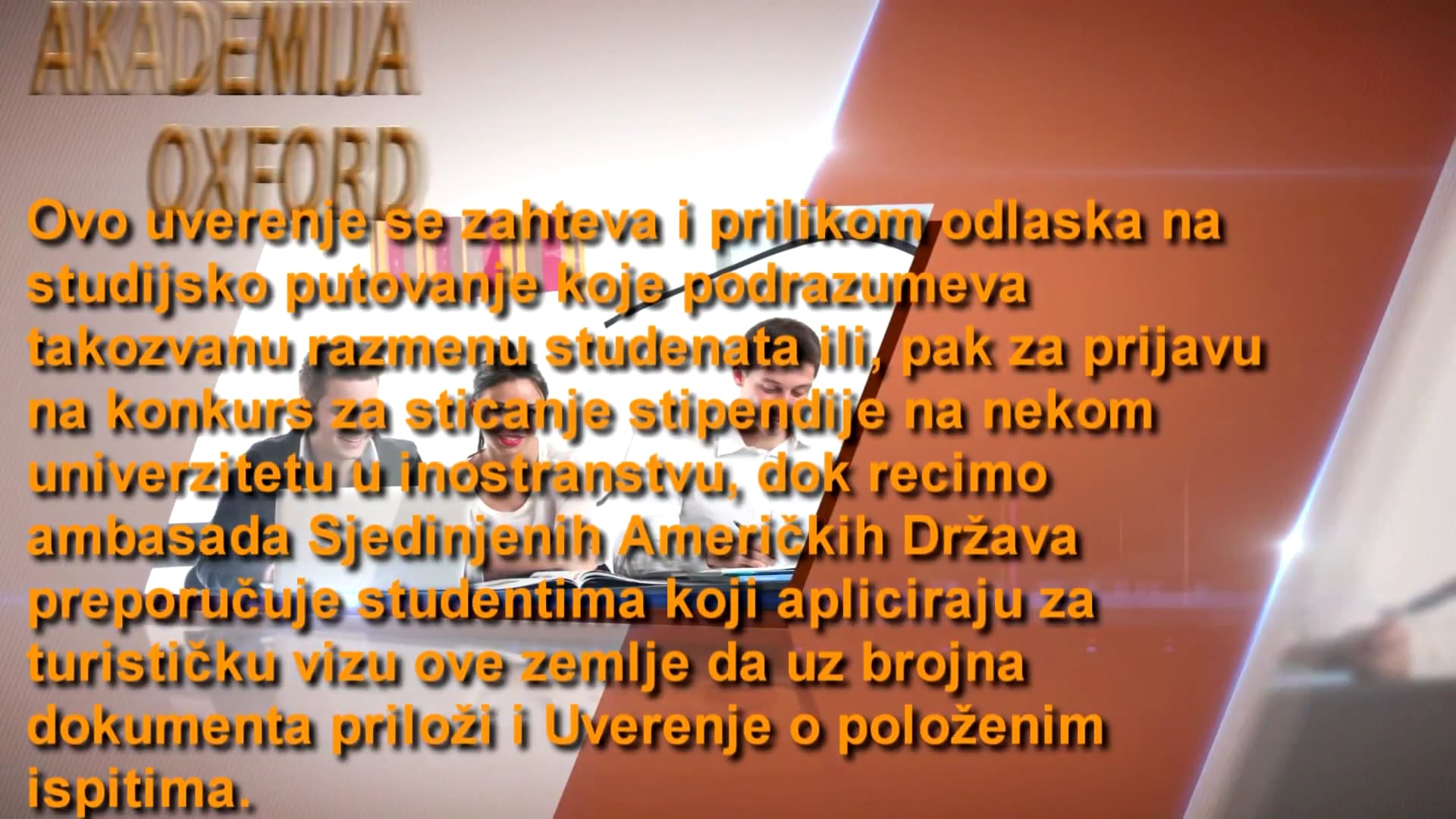 Prevod uverenja o položenim ispitima on Vimeo