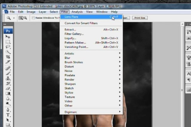 MIXTAPE BLING/LENS FLARE EFFECT PHOTOSHOP TUTORIAL on Vimeo