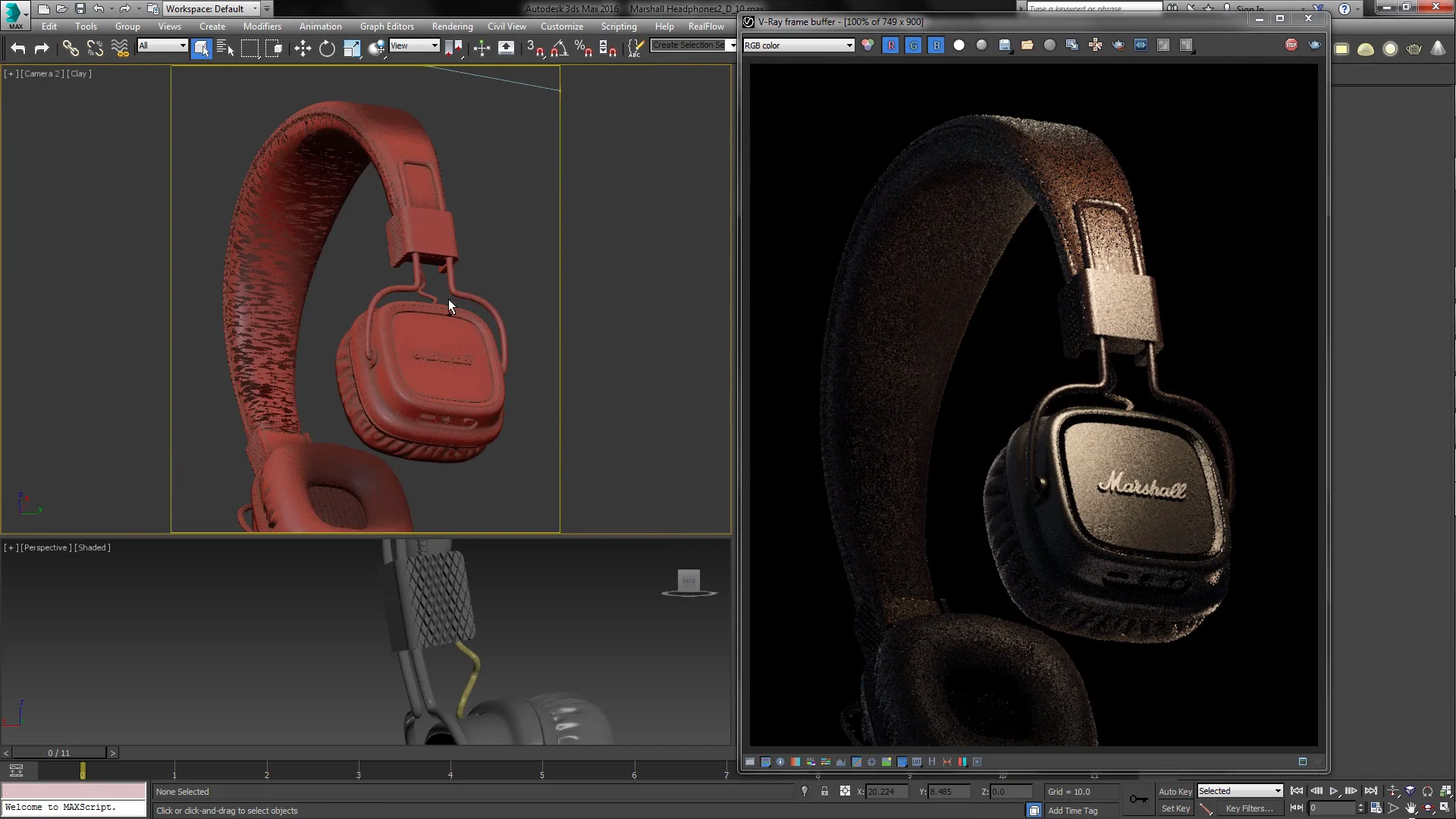 Marshall Headphones Visualization - Making Of