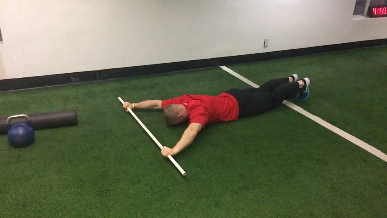 prone dowel lift and press on Vimeo
