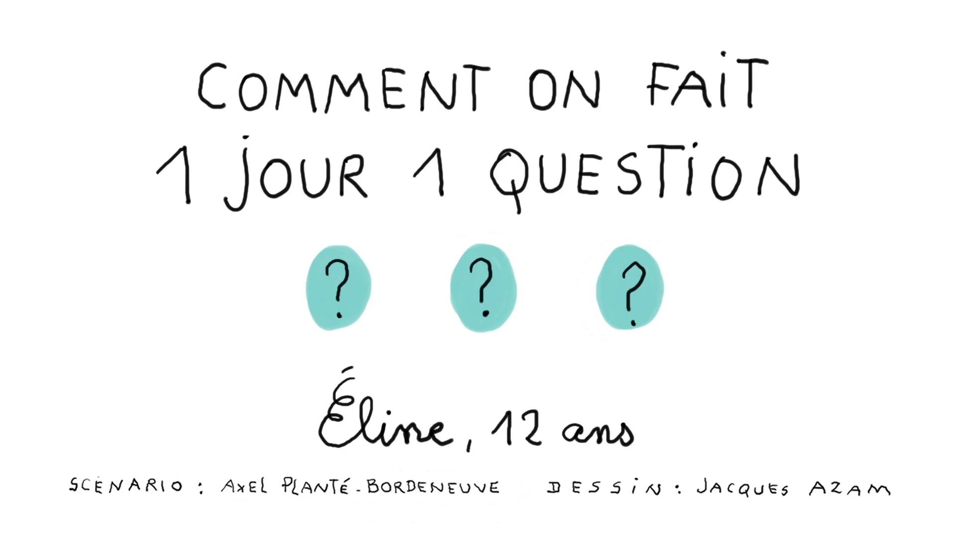 Comment on fait 1jour1question ? on Vimeo