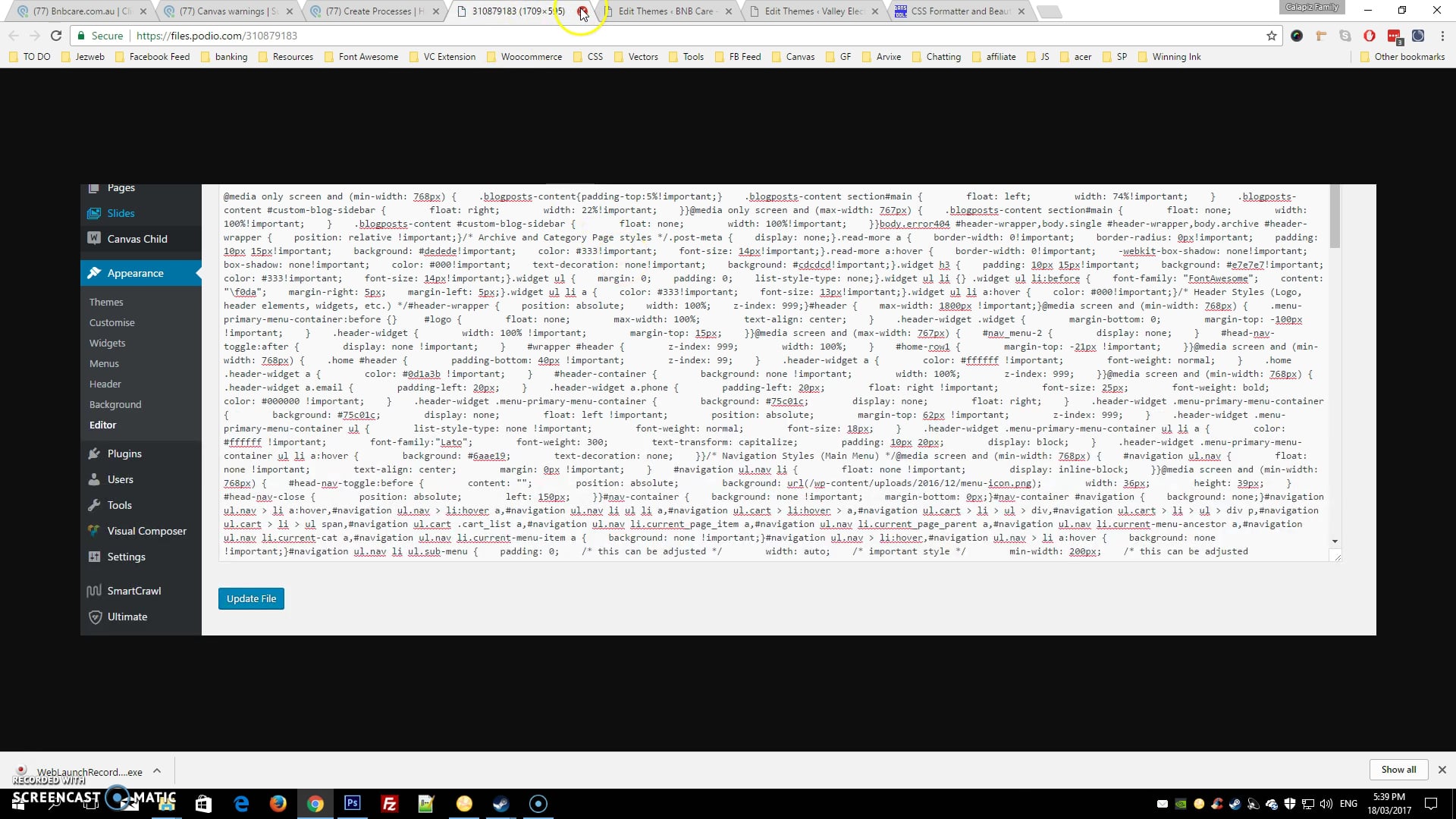 CSS Minified to CSS Beautify on Vimeo