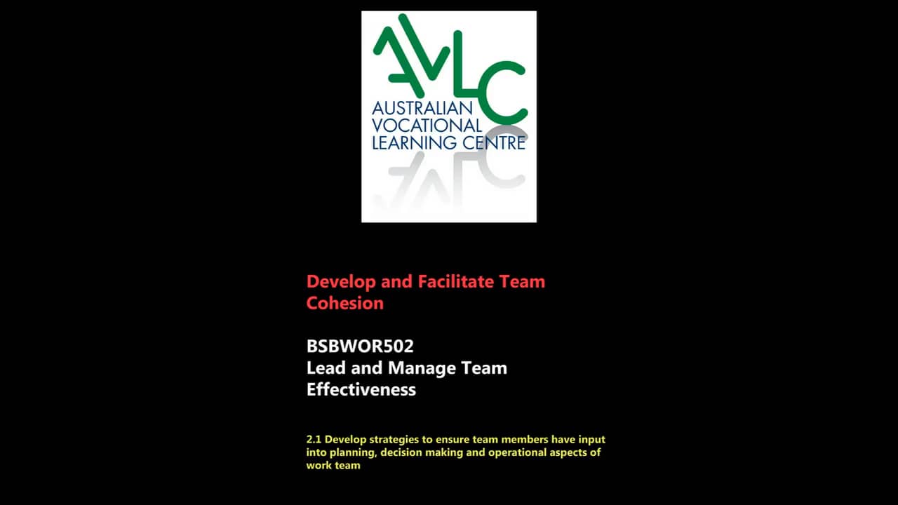 Develop strategies to ensure team members have input into planning ...