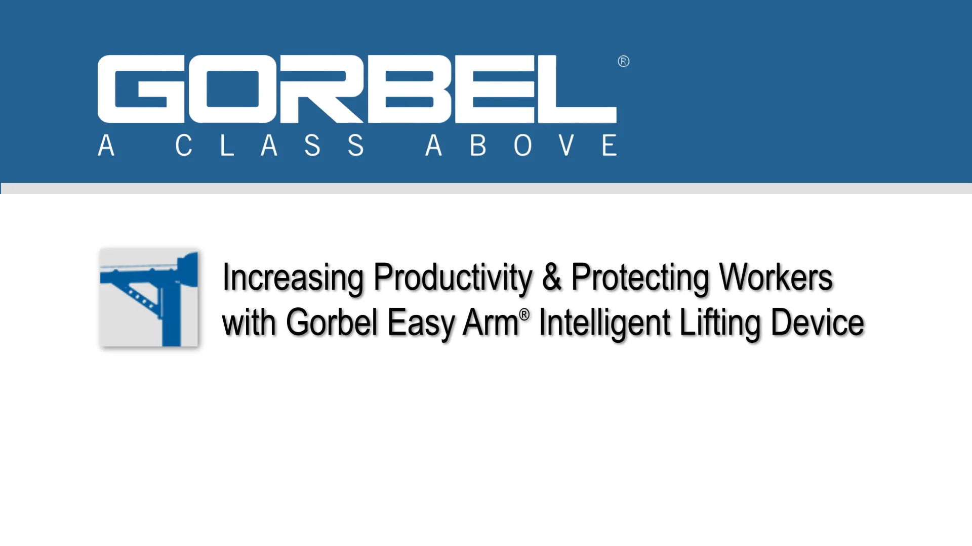 G-Force & Easy Arm Applications - Increasing Productivity & Protecting ...