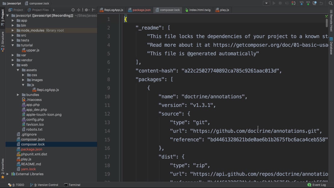 Yarn And Npm Installing Babel Javascript For Php Geeks Es6es2015 New Javascript Symfonycasts