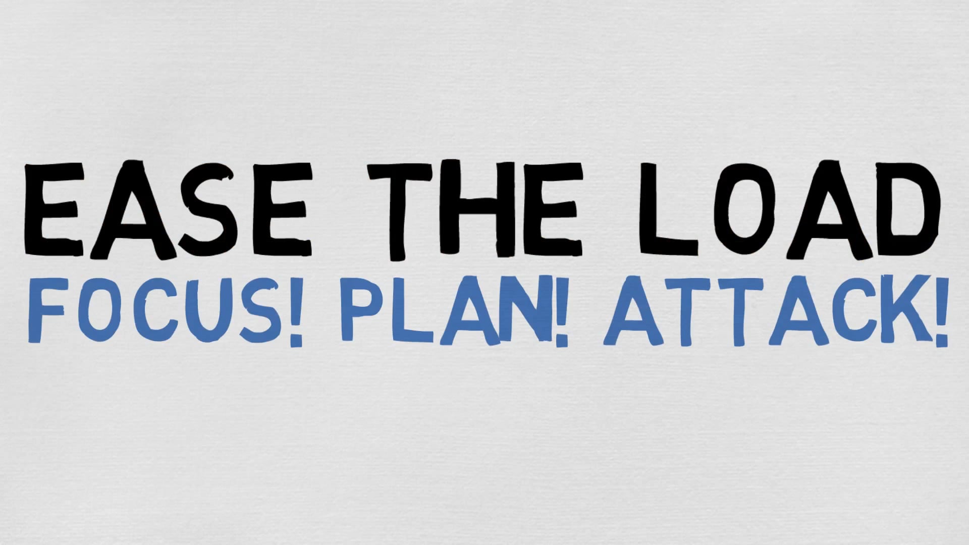 Focus Plan Attack Ease The Load On Vimeo