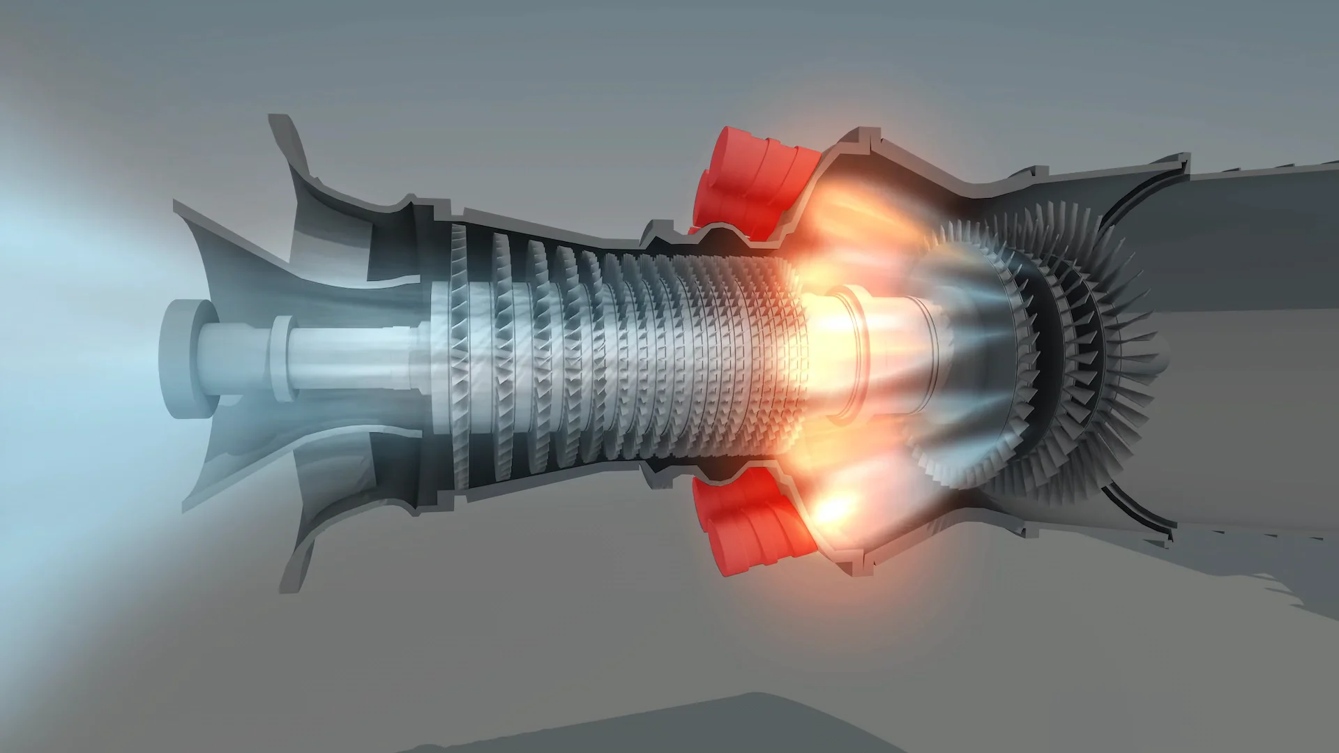 Combined-Cycle Gas Turbine animation