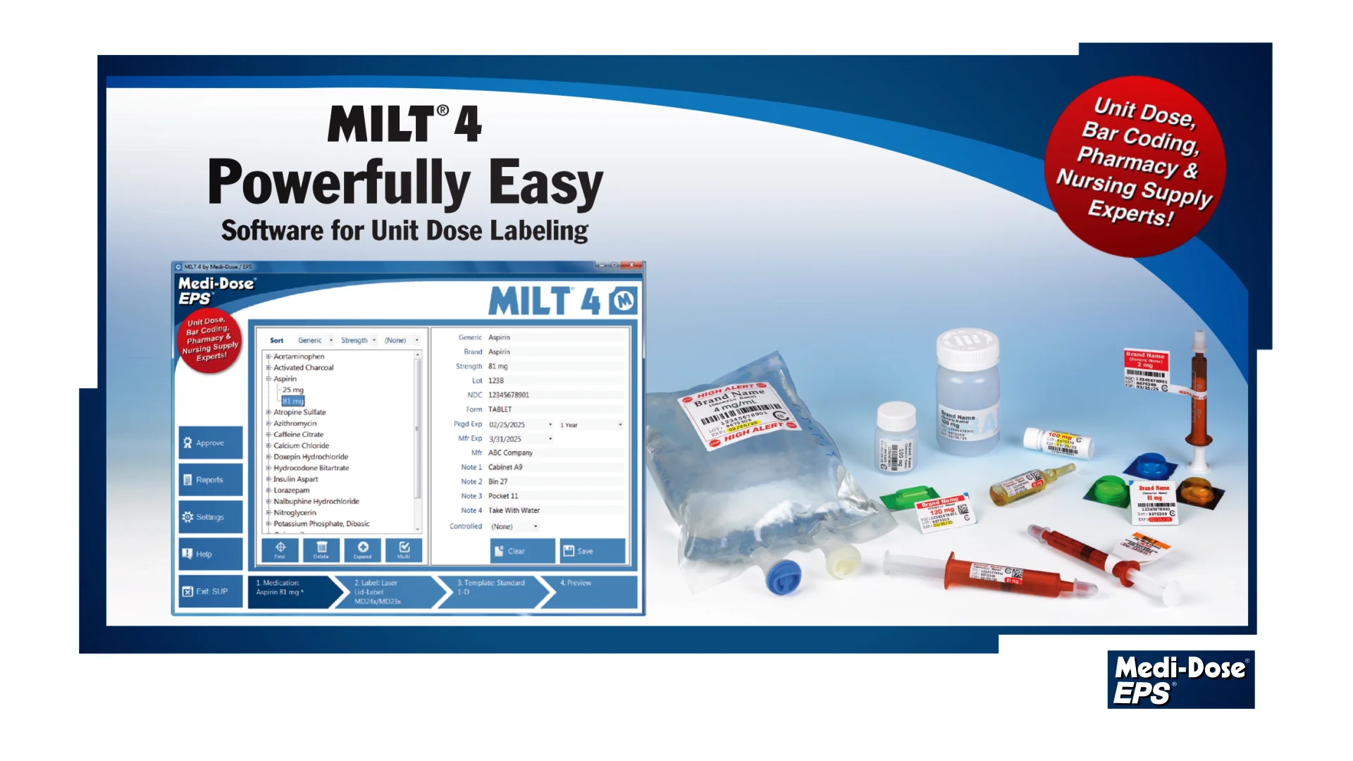 Unit Dose & Multi Dose - Medi-Dose | MILT 4, Software for Unit Dose ...