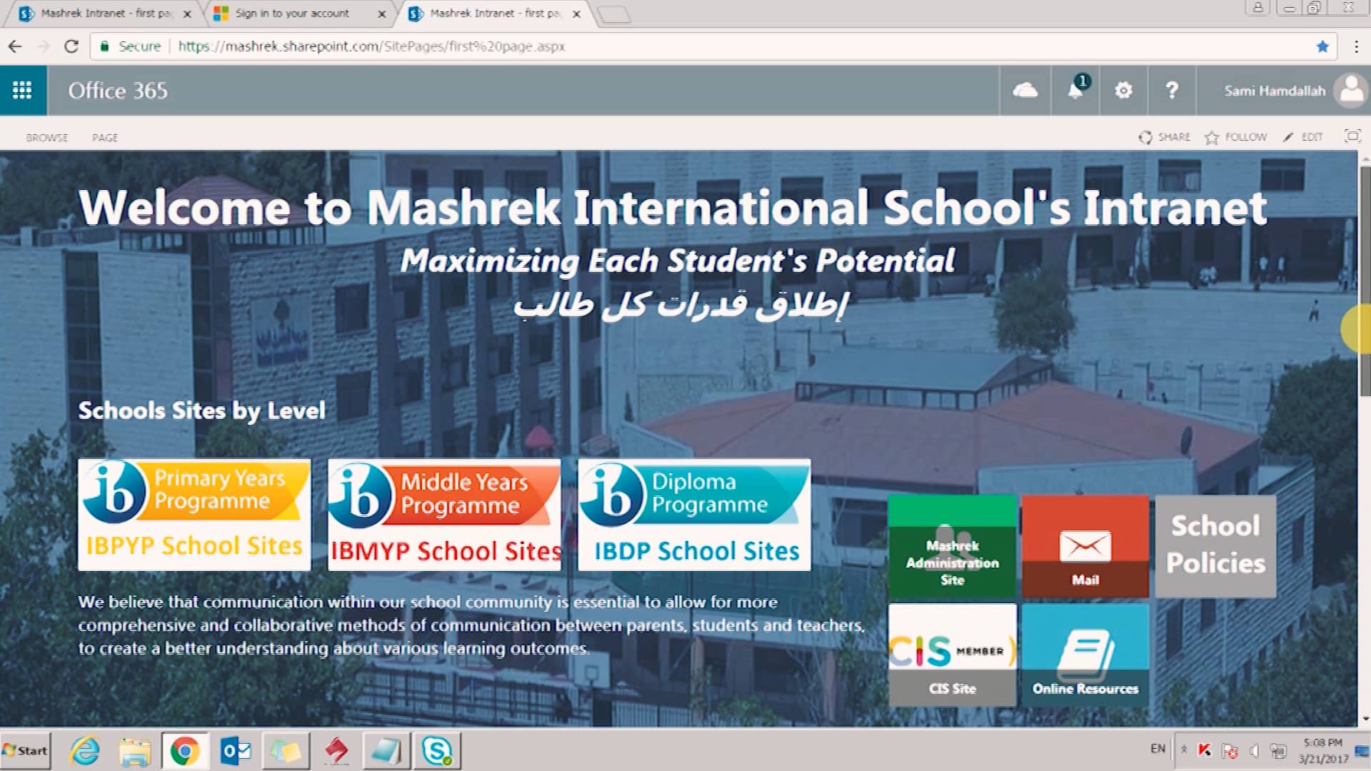 Office 365 Mashrek International School on Vimeo