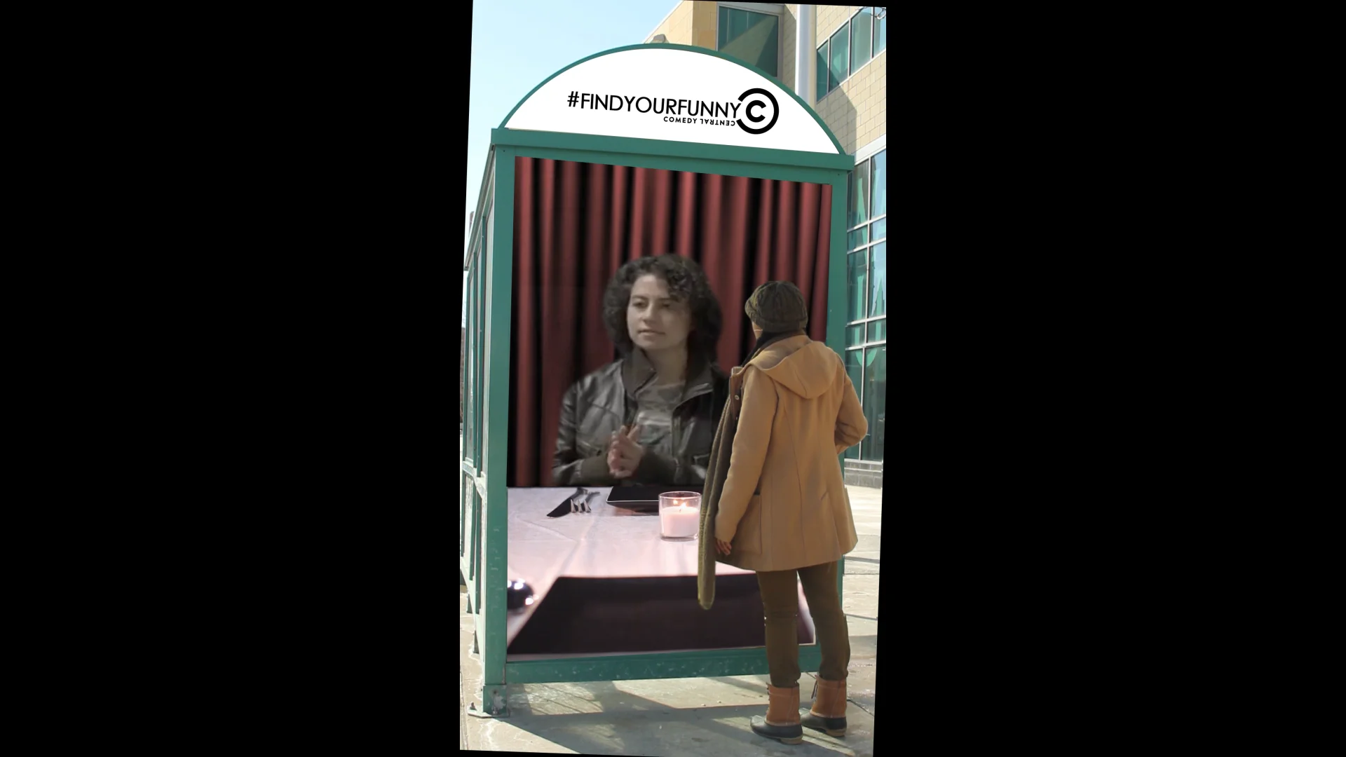 Interactive Bus Stop- Comedy Central on Vimeo