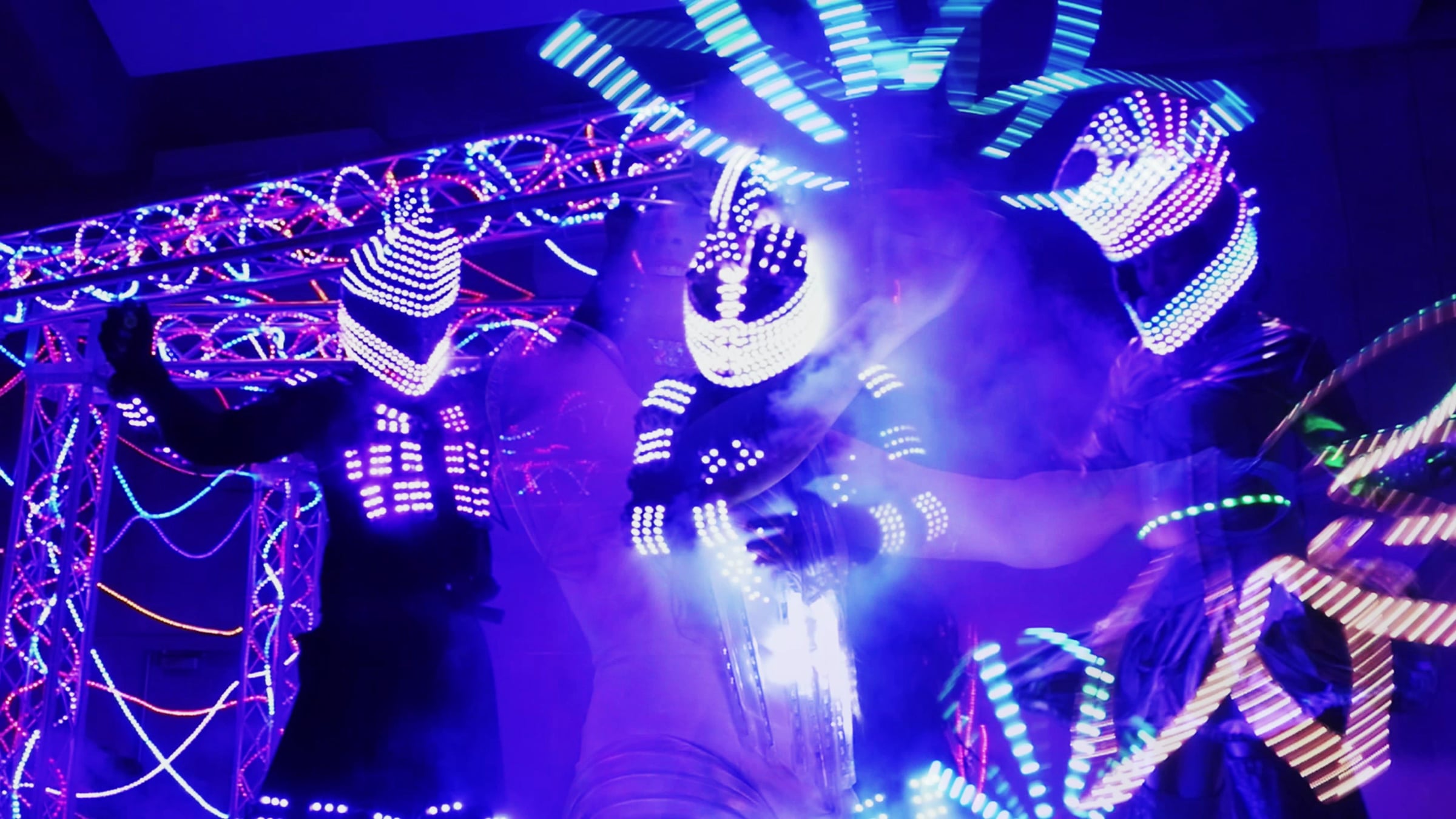 LED Show - Futuristic Light Show - The Dancing Fire Entertainment