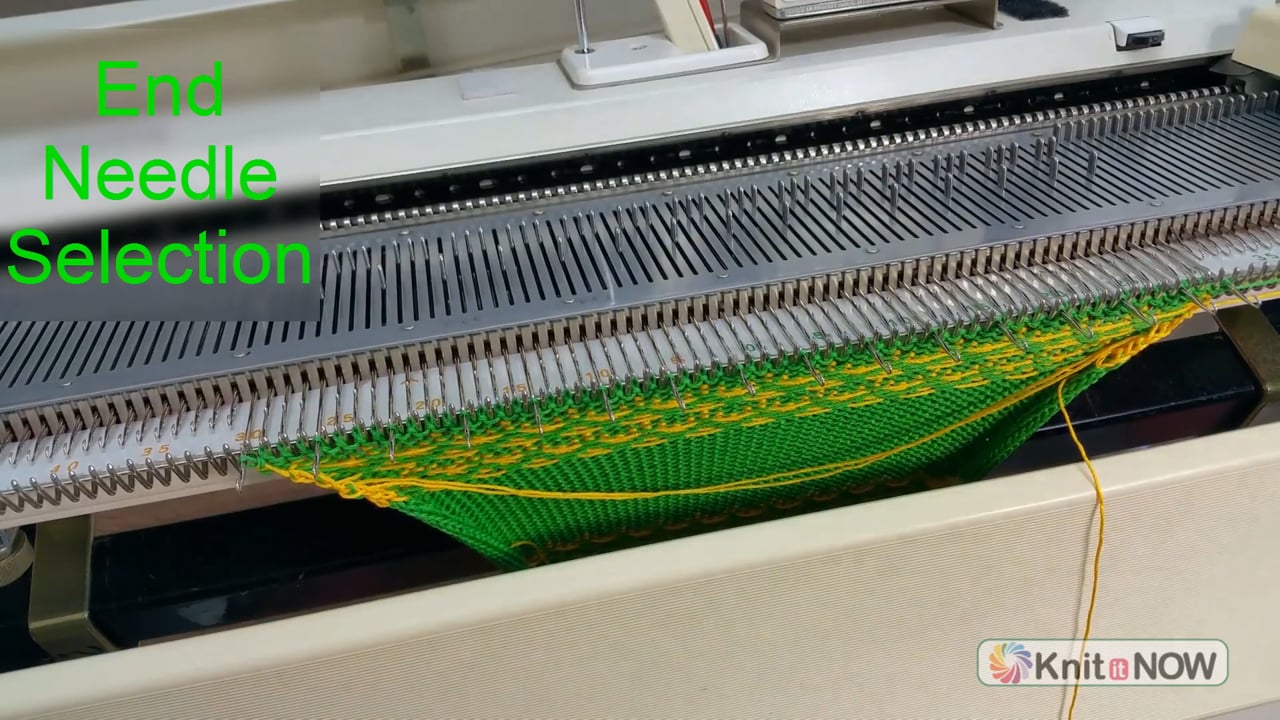 End Needle Selection on Brother Machines | Machine Knitting Tutorial