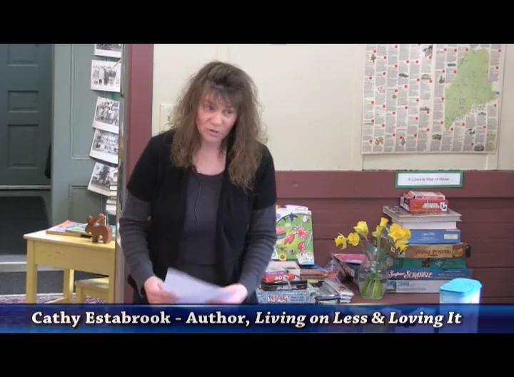 Cathy_Estabrook, author Living on Less and Loving It.