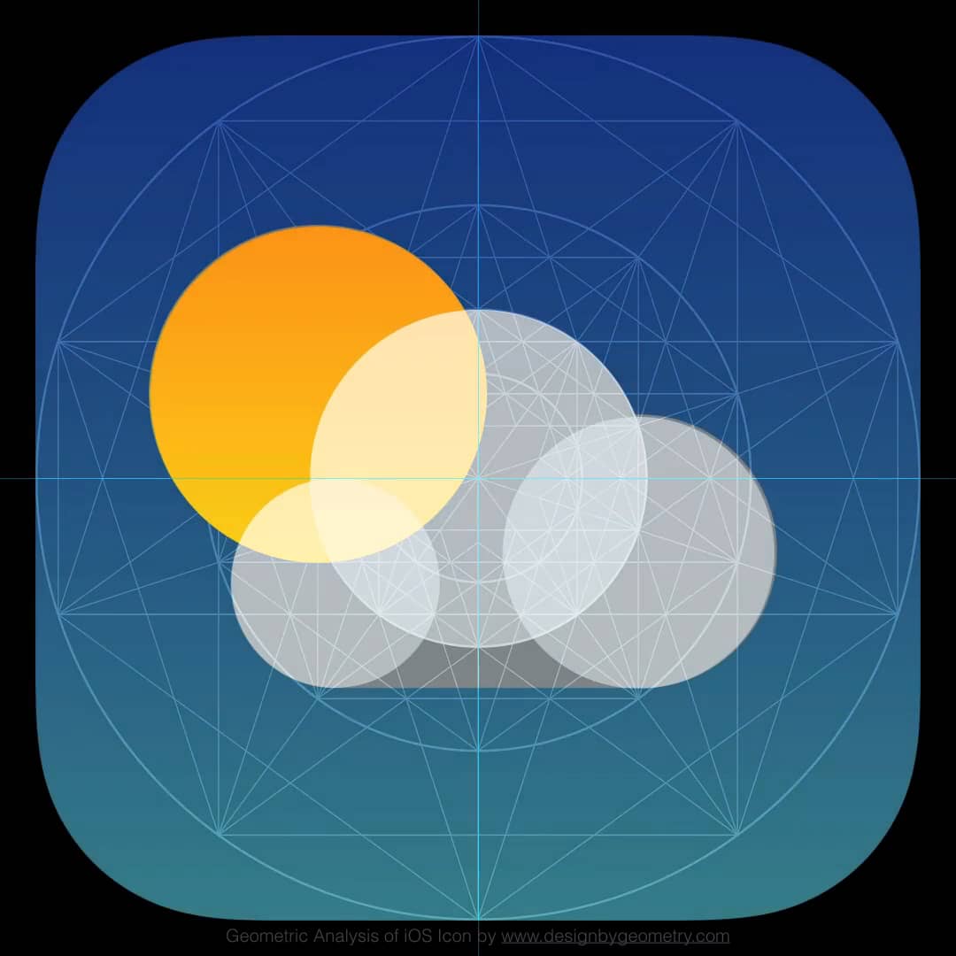 How to Build the iOS Weather Icon Using Circles, Pentagons and the ...