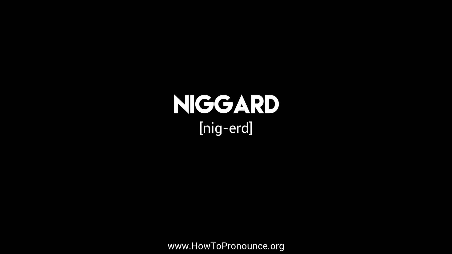 How to Pronounce "niggard" on Vimeo
