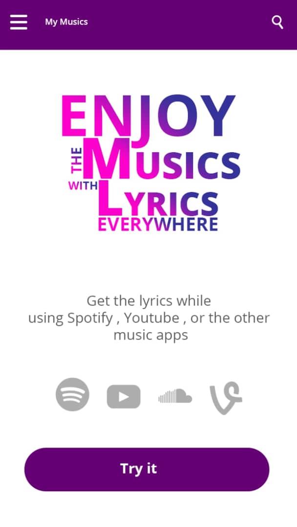 music app on Vimeo