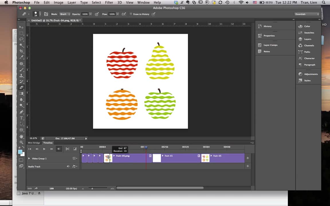 Creating an animated GIF in Photoshop CS6 using images on Vimeo