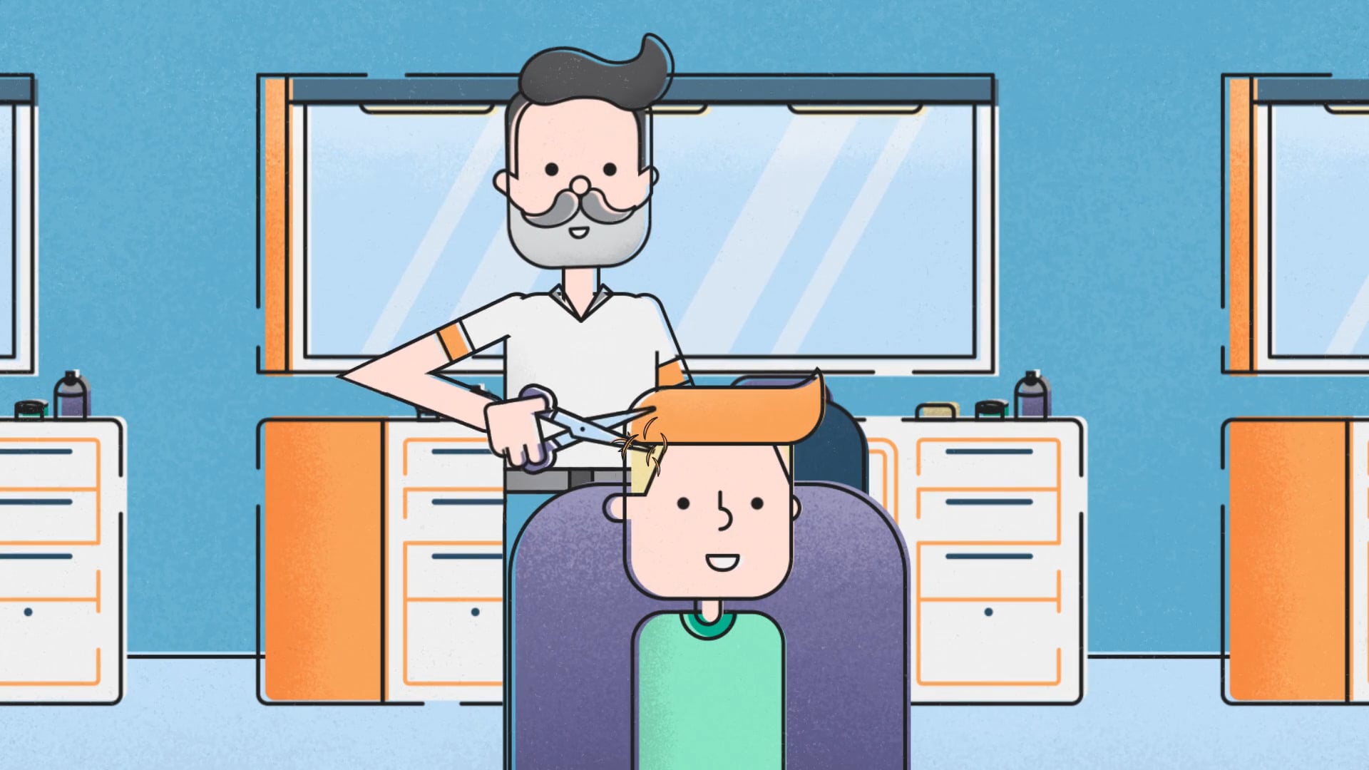 Hair stylist app animation on Vimeo