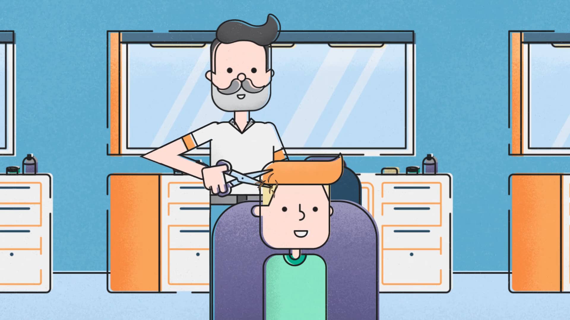 Hair stylist app animation on Vimeo