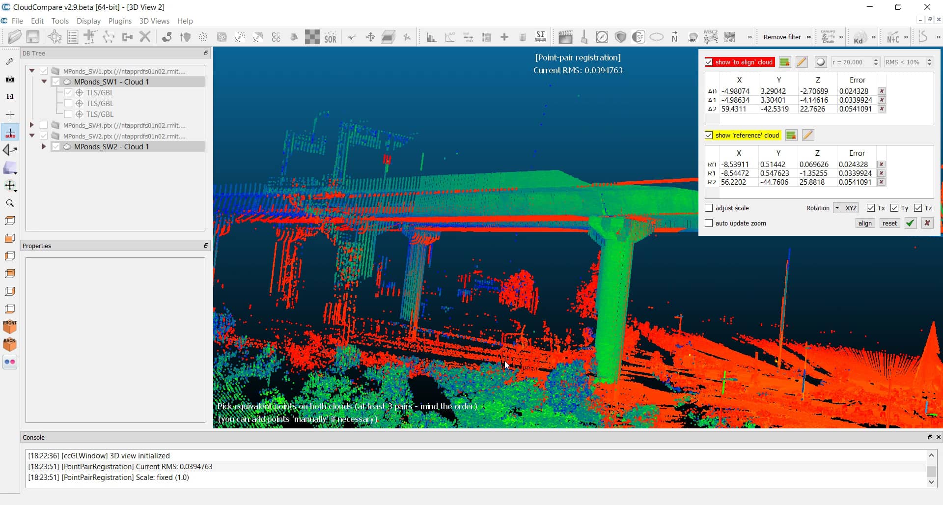 Part 1 of 2 Point Cloud Registration: Manual Registration in ...