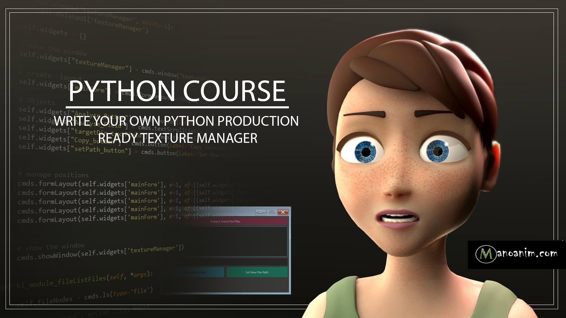 Maya Python Writing A File Manager For Productions Manoanim On Vimeo