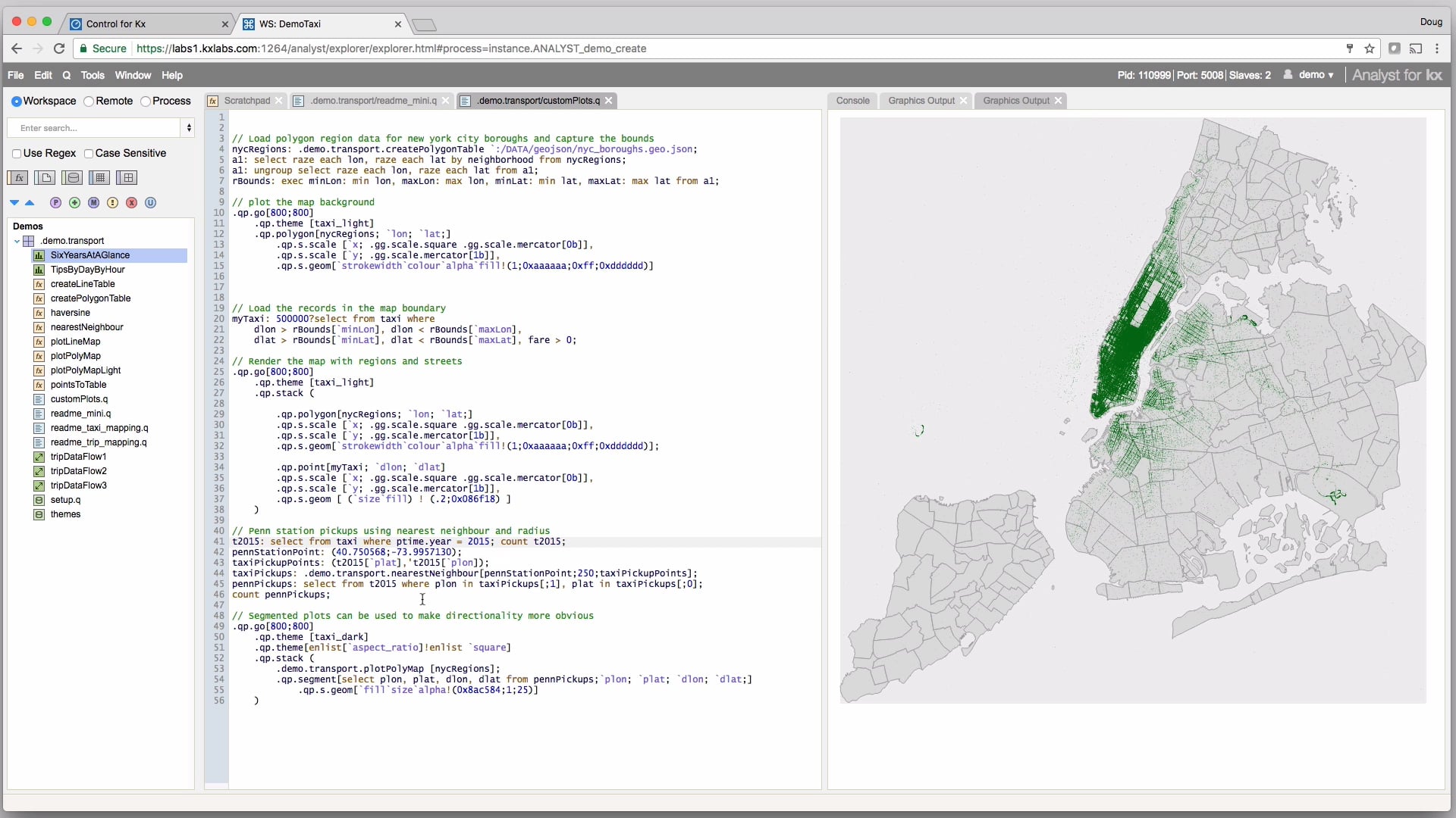 Kx Analyst - Taxi Demo In Depth Part 3 (GG Plots) on Vimeo