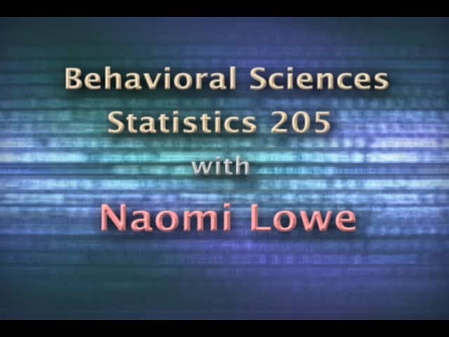 Statistics with Naomi Lowe: Lecture 9 on Vimeo