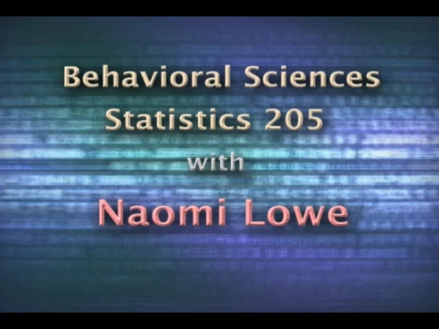 Statistics with Naomi Lowe: Lecture 10 on Vimeo